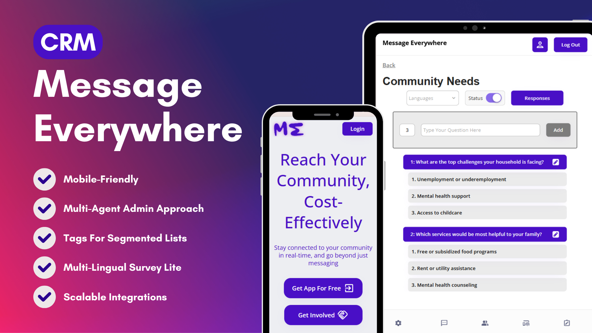 Message Everywhere CRM Template | Bubble